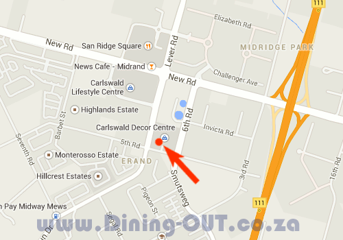 Map Piza é Vino 4 Ever - Midrand in Halfway Gardens, Midrand ...